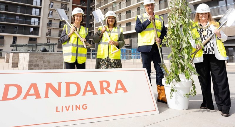 Dandara Living Development at Glasgow Harbour Tops Out